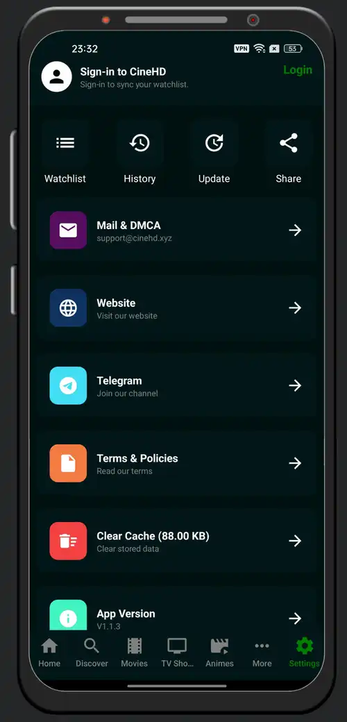 CineHD App (Official) For Android | Watch Movies, TV Shows